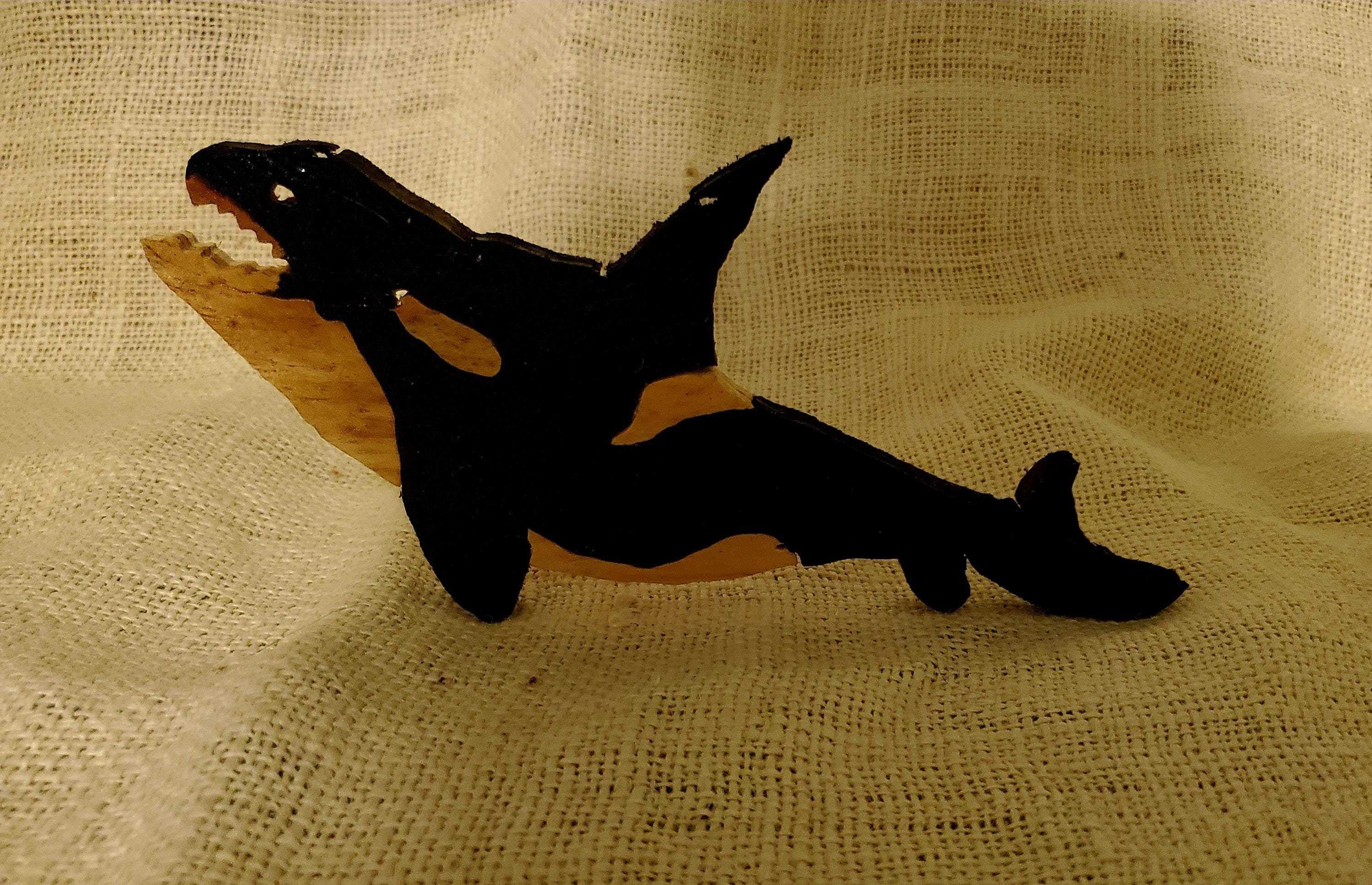 Orca Killer Whale Wooden Cutout Ocean Sea Handcraft Woodshop Scroll Saw ...