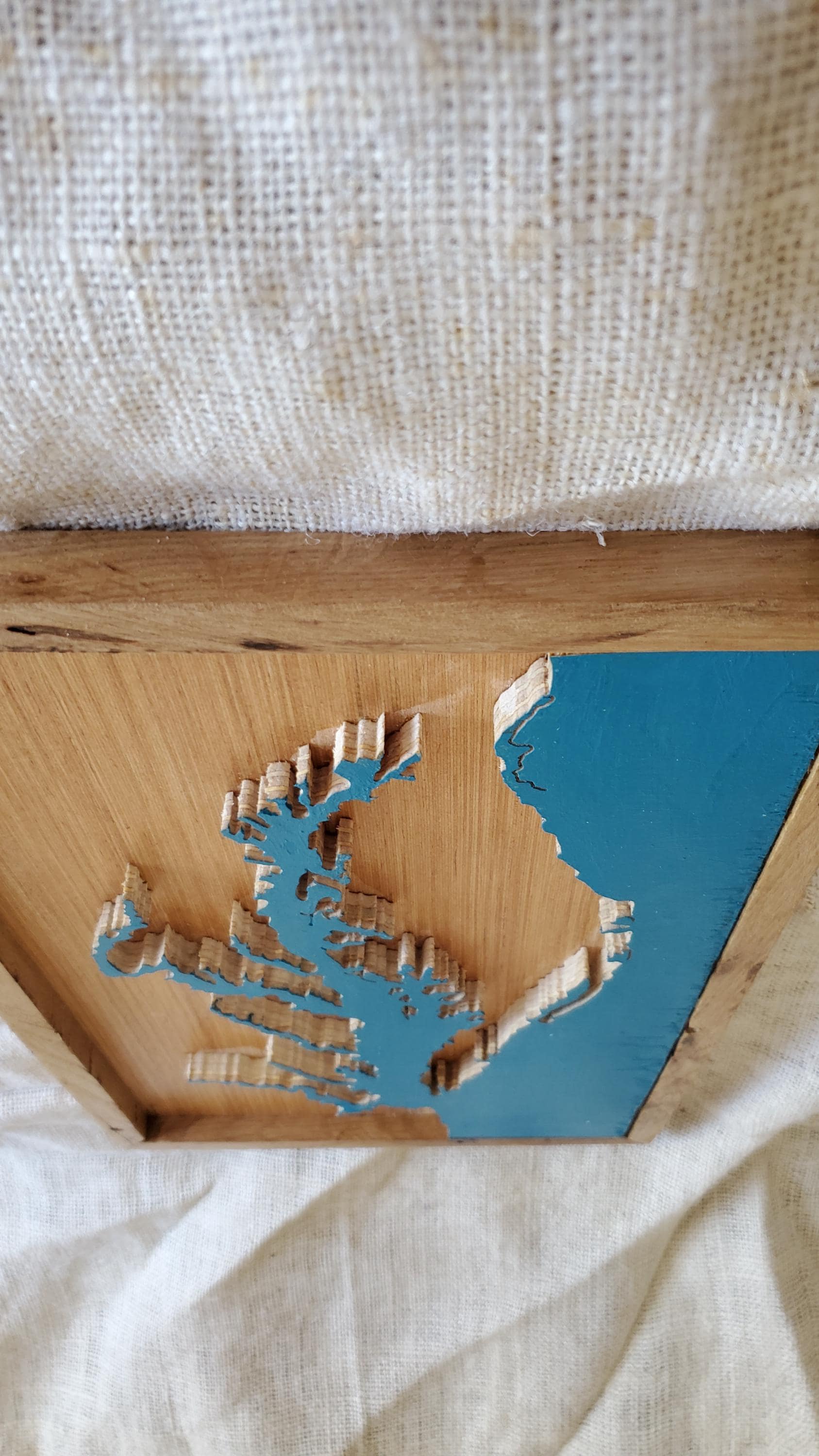 Hand Made Map of the Chesapeake Bay. Made of Upcycled Plywood. - Etsy