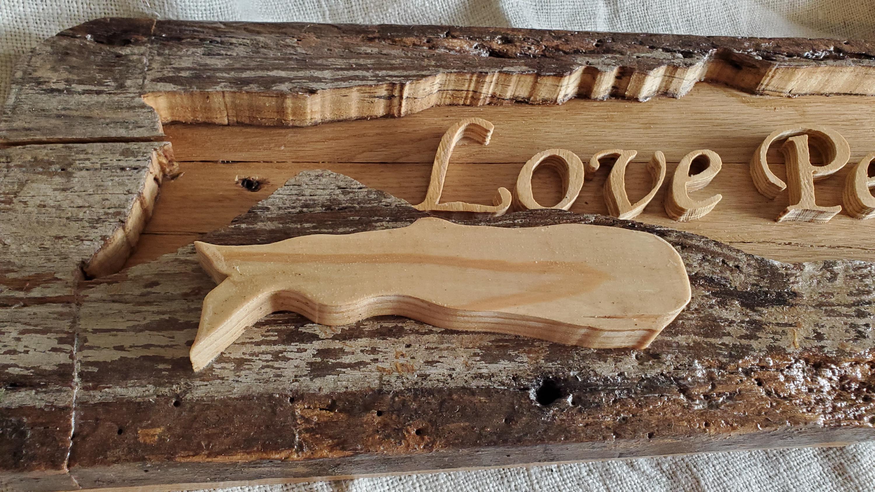 Whale Wall Art Welcome Beach Wood Scroll Saw Love Peace - Etsy