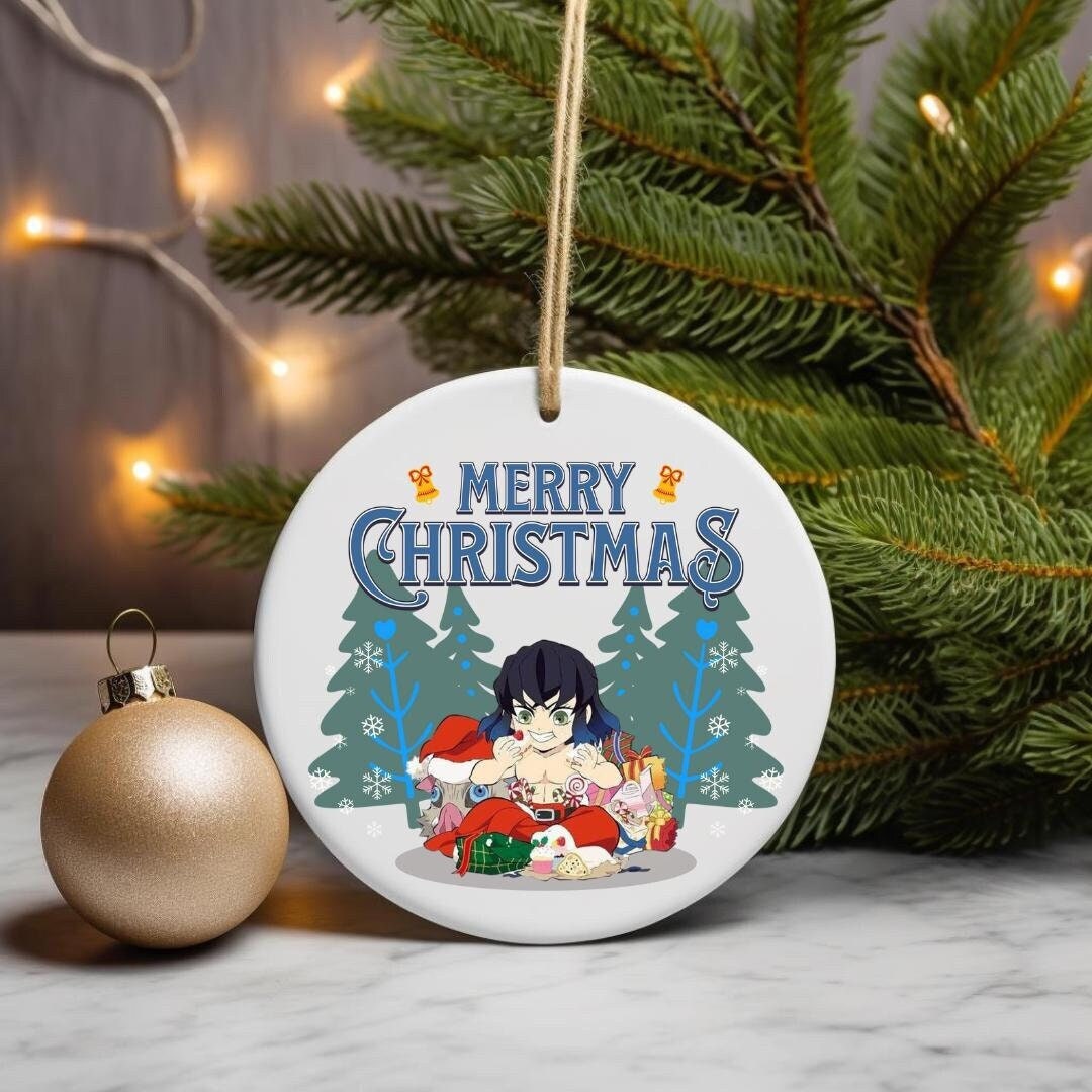 Demon Slayer Inosuke Christmas Ornament, Demon Slayer Ornament ...