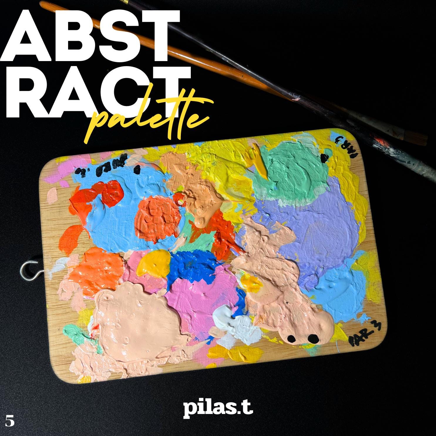 Abstract Paint Palette Wall Art - Etsy