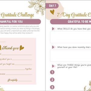 The 7-day Gratitude Challenge | Interactive PDF E-booklet | Daily ...