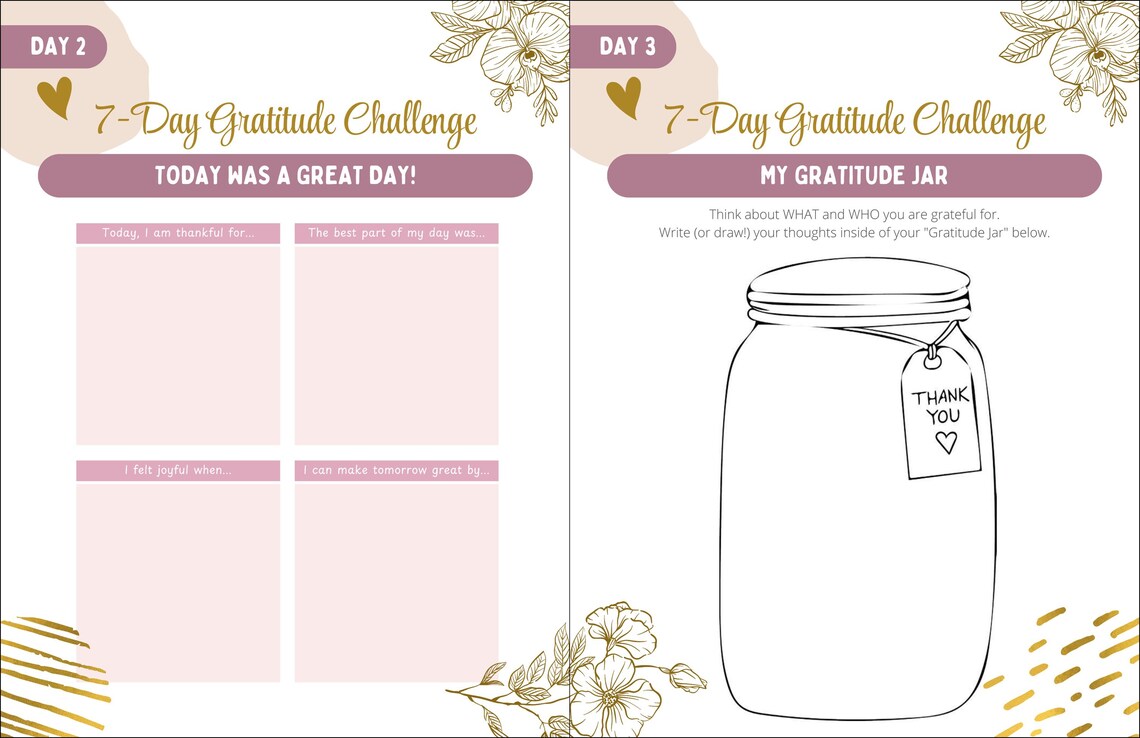 The 7-day Gratitude Challenge | Interactive PDF E-booklet | Daily ...