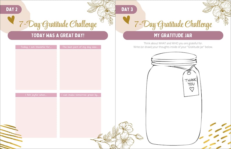 The 7-day Gratitude Challenge | Interactive PDF E-booklet | Daily ...