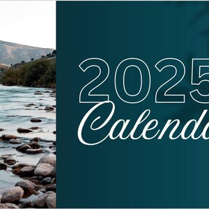 Charming Nature Calendar: Mountain Peaks, Sparkling Waters, and Snowy ...