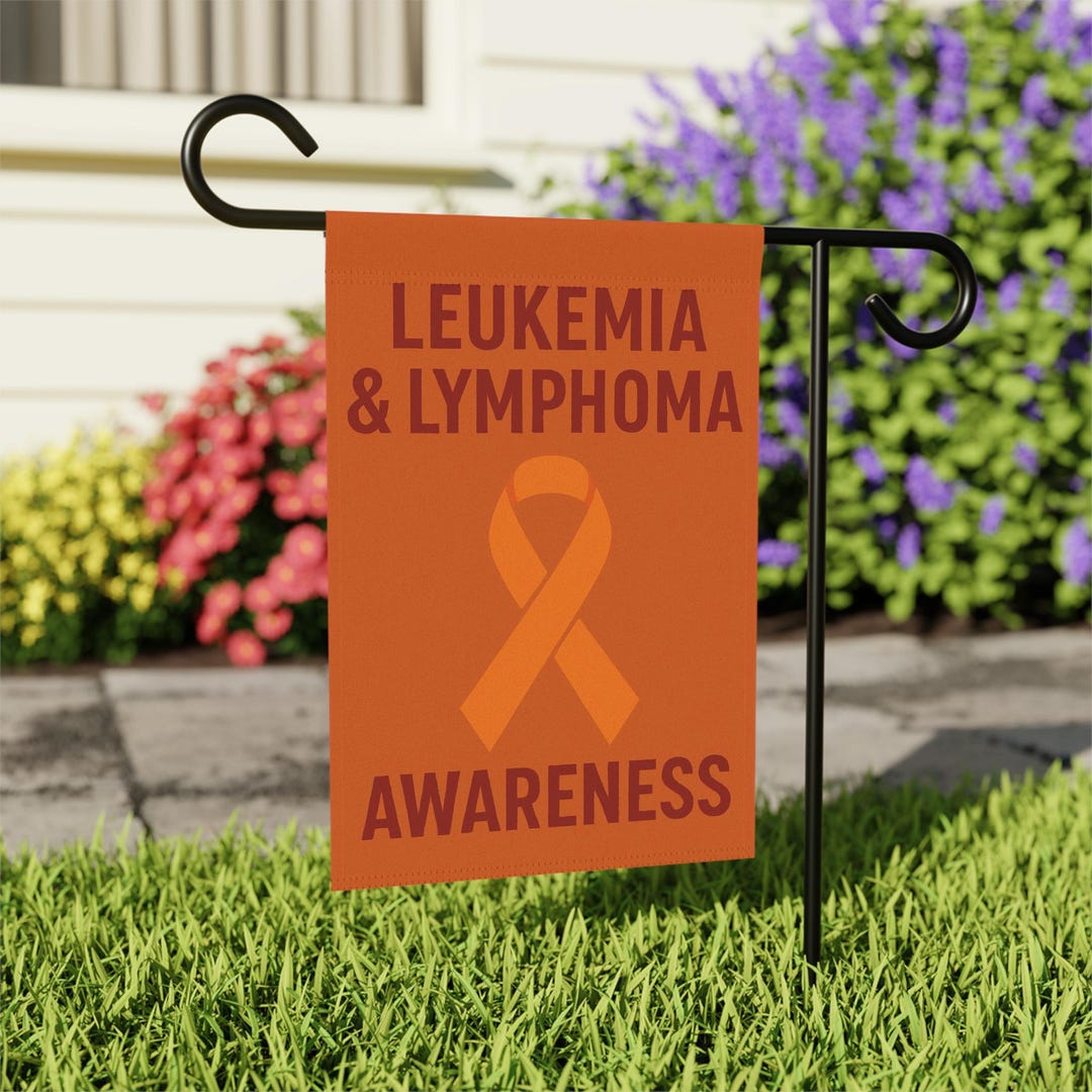 Leukemia Awareness Garden Banner: Inspirational Lymphoma Support Decor ...