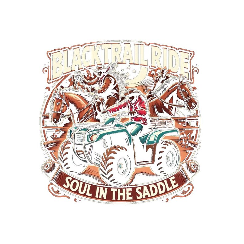 Black Trail Riders PNG | Soul in the Saddle | Digital Download for T ...