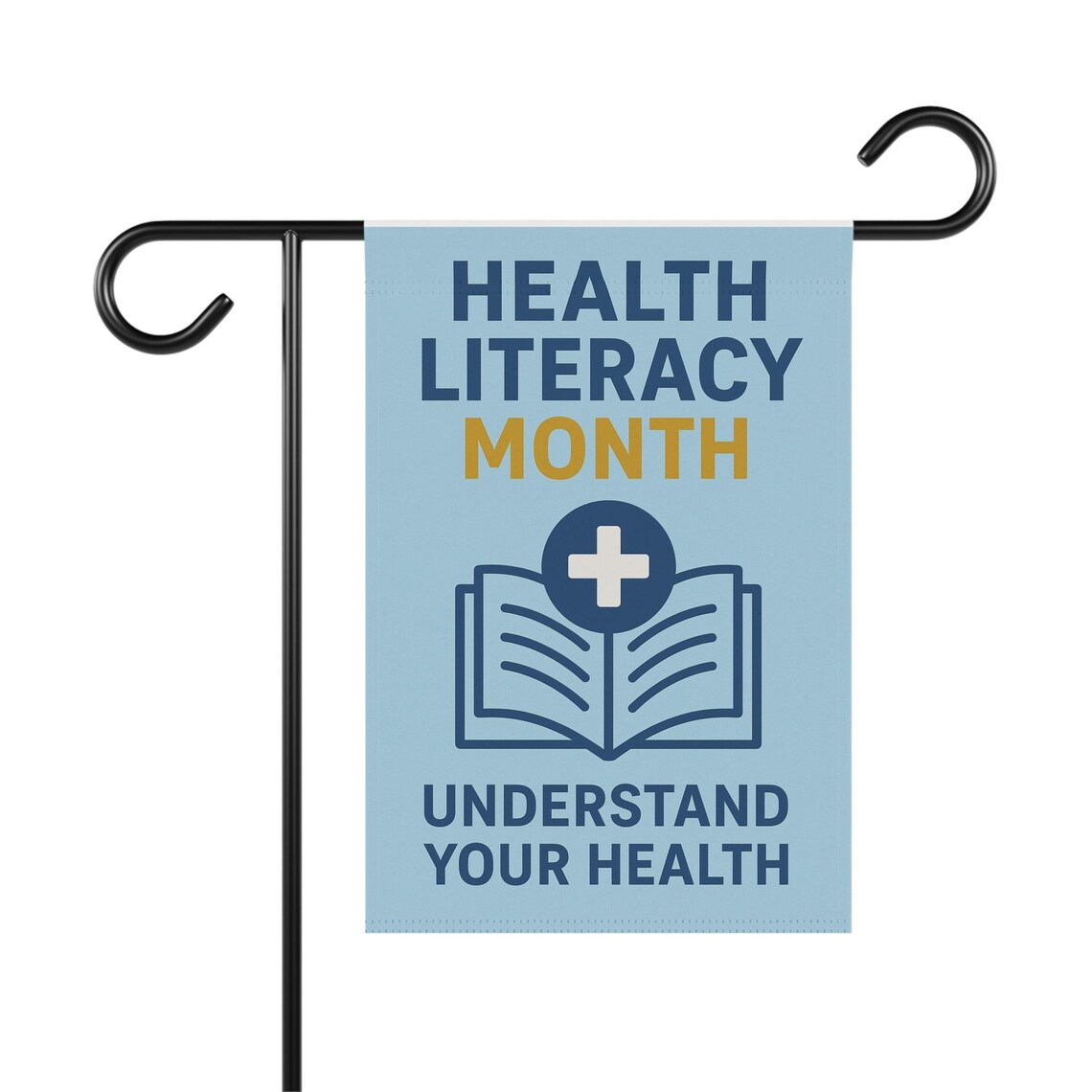 Health Literacy Month Garden Banner: Double-sided Awareness Flag - Etsy