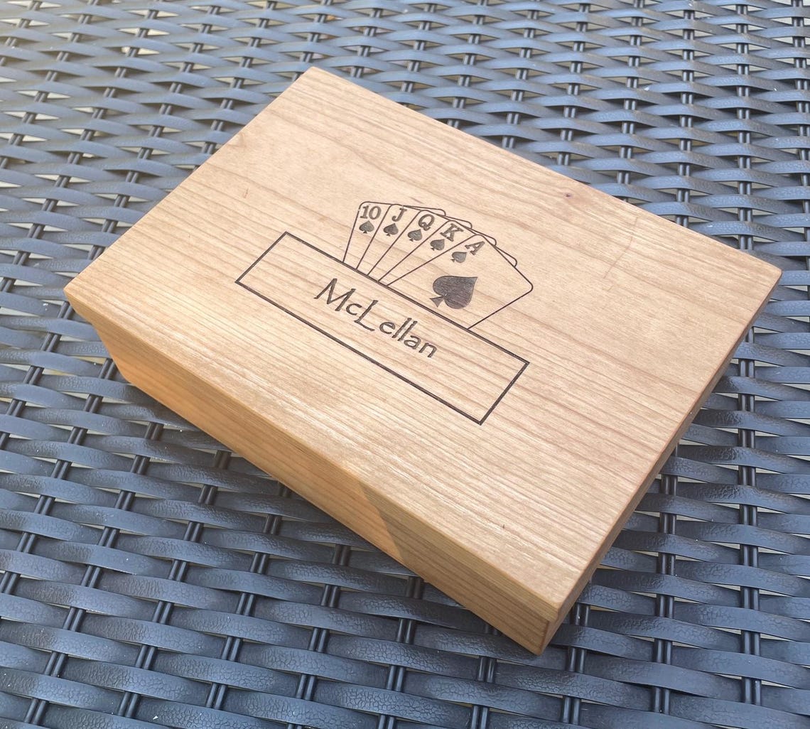 Personalized Card Game Storage Box CUSTOMIZABLE - Etsy