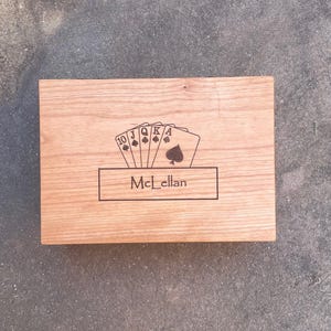 Personalized Card Game Storage Box CUSTOMIZABLE - Etsy
