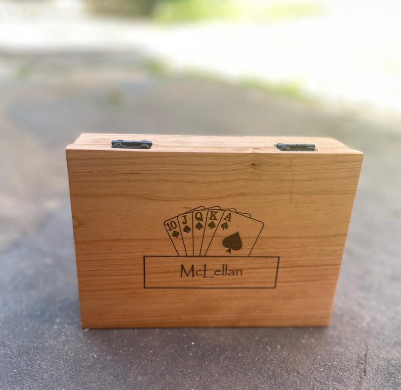 Personalized Card Game Storage Box CUSTOMIZABLE - Etsy