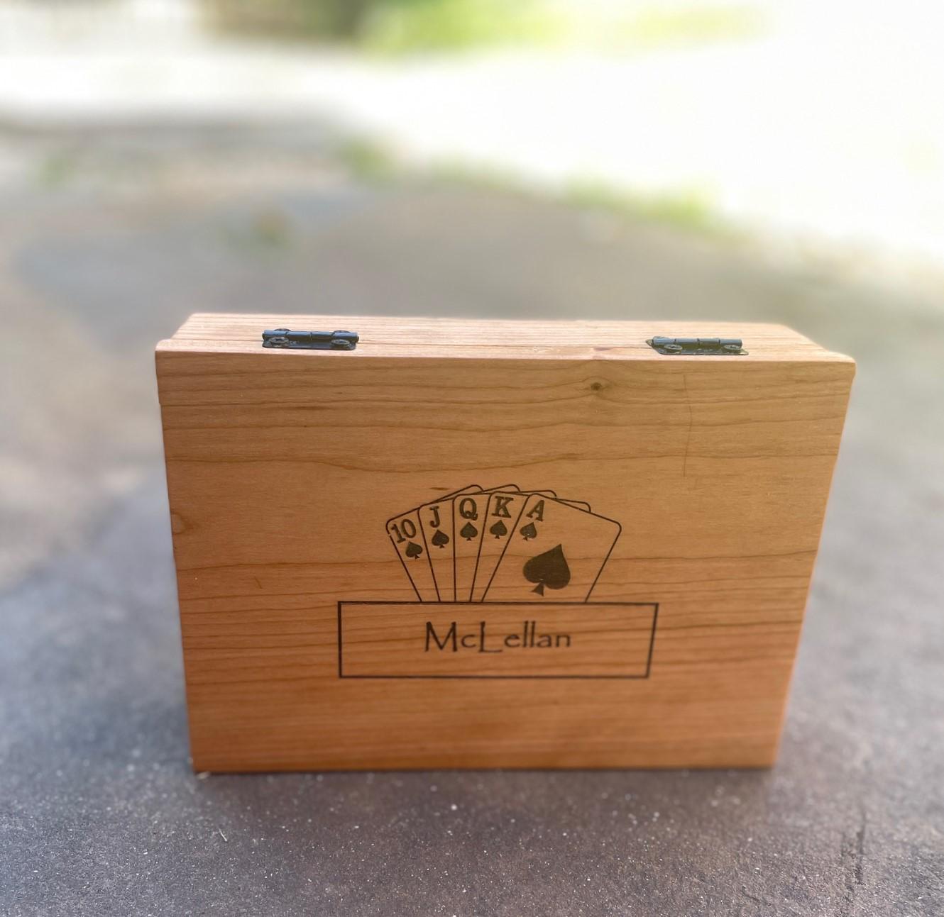 Personalized Card Game Storage Box - CUSTOMIZABLE - Terrific Wedding ...