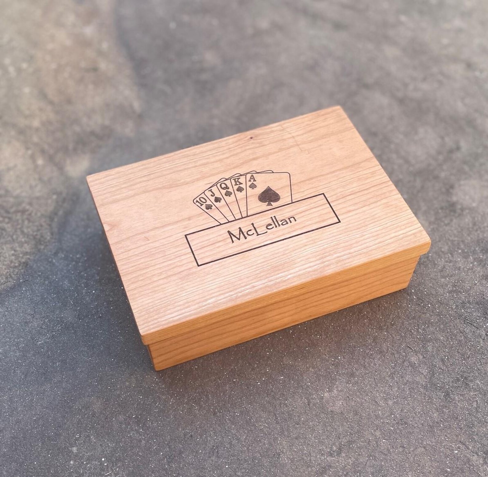 Personalized Card Game Storage Box - CUSTOMIZABLE - Terrific Wedding ...