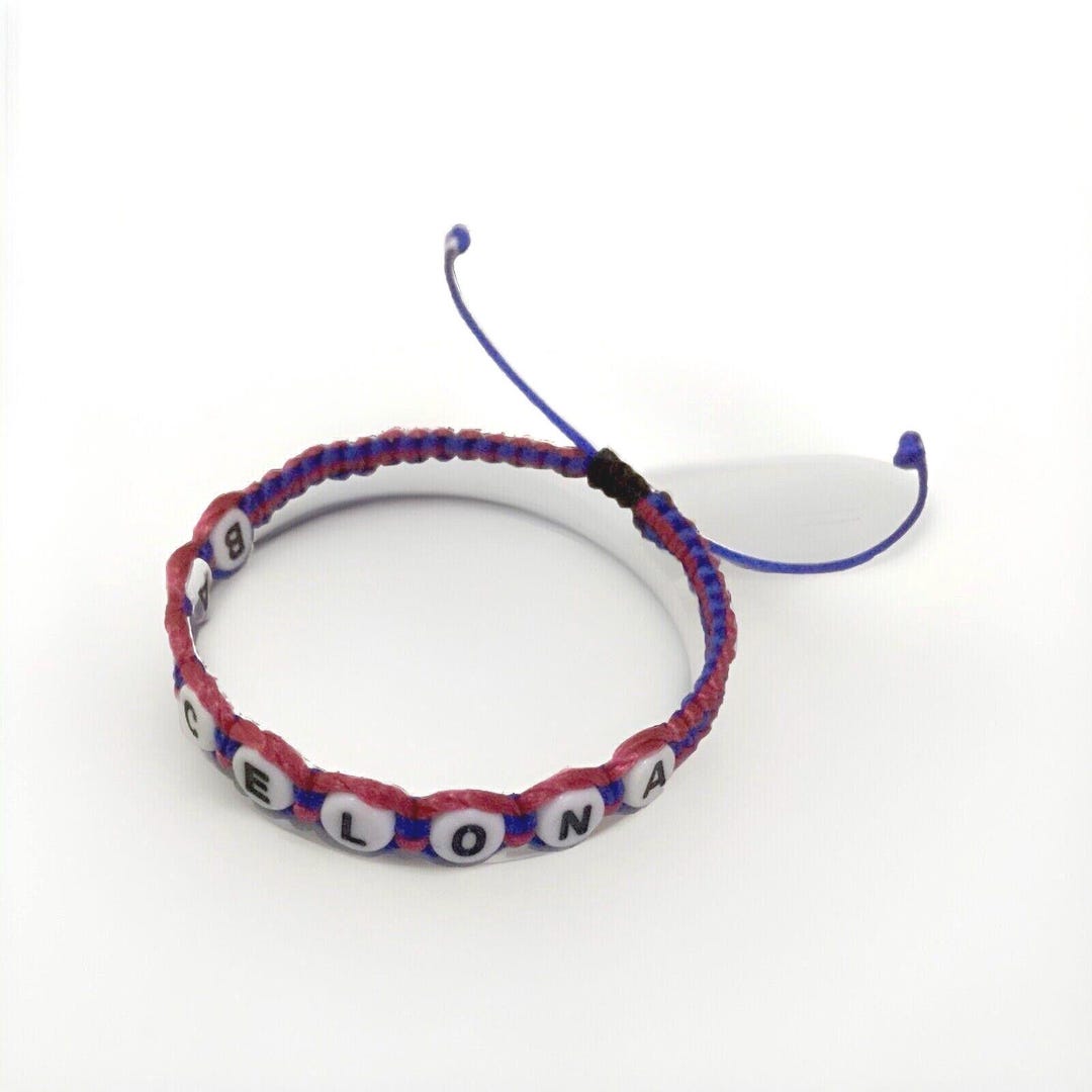 Barcelona Fc Wristband Football Fans Adjustable Unisex Bracelet - Etsy