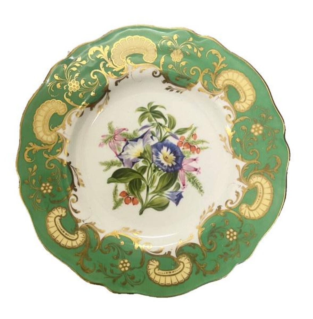 Antique Copeland China Gilded Plate 1851-1895 - Etsy
