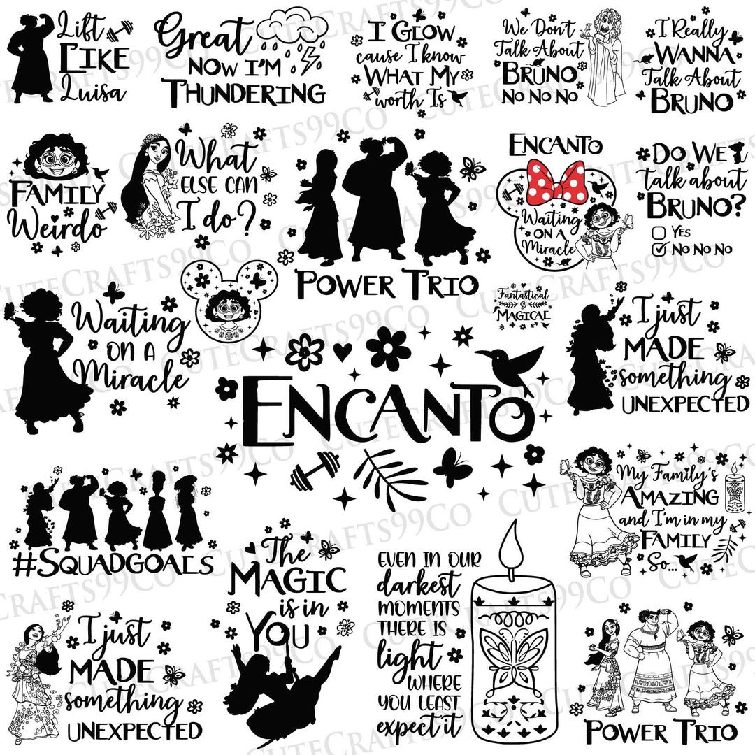 Princess Quotes Svg Png Dxf, Madrigal Family Shirt Design, Vintage ...