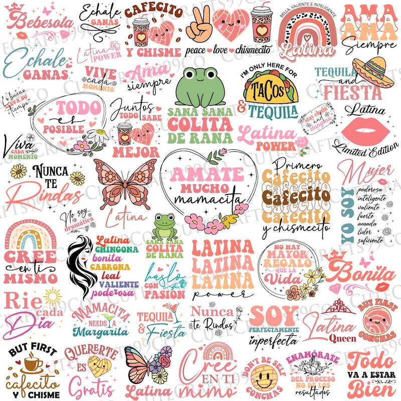 Funny Stickers Latina - Etsy
