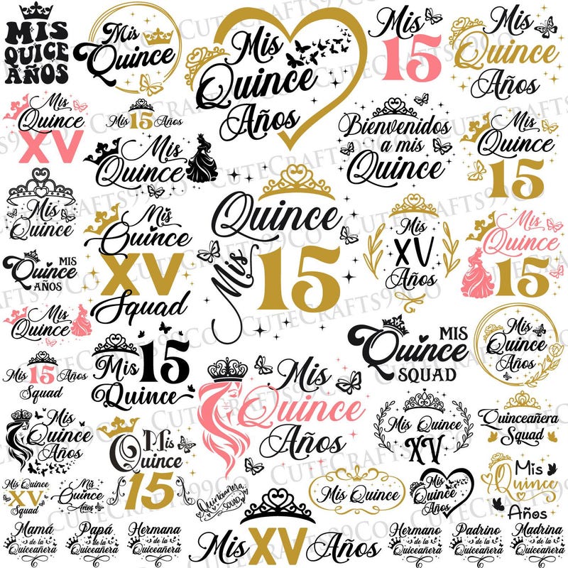 Mis Quince Png - Etsy