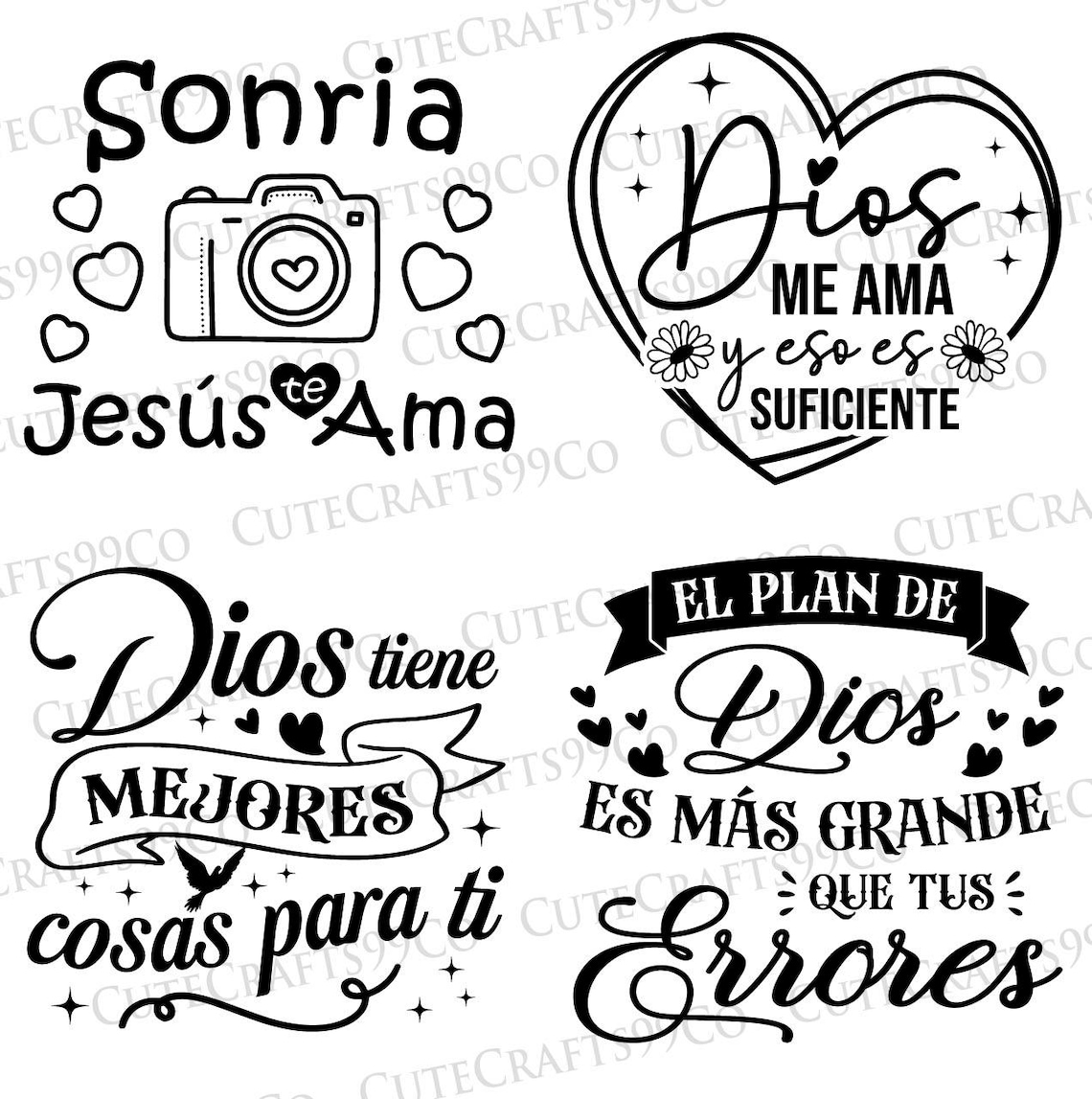 Frases Religiosas Svg Png Bundle, Dios es Amor Svg, Frases Cristianas ...