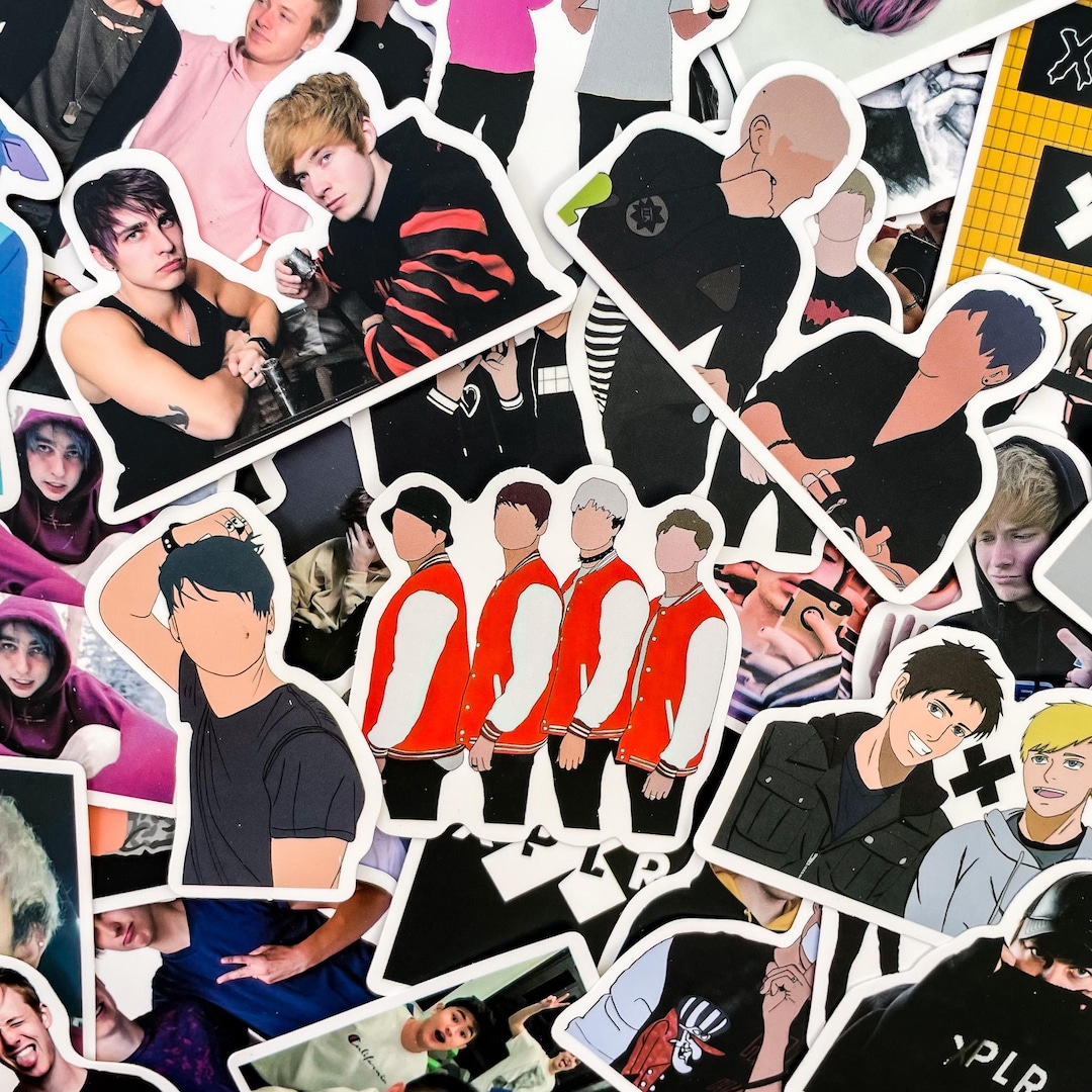 50 Random Adventure Stickers, Sam and Colby Stickers, Character ...