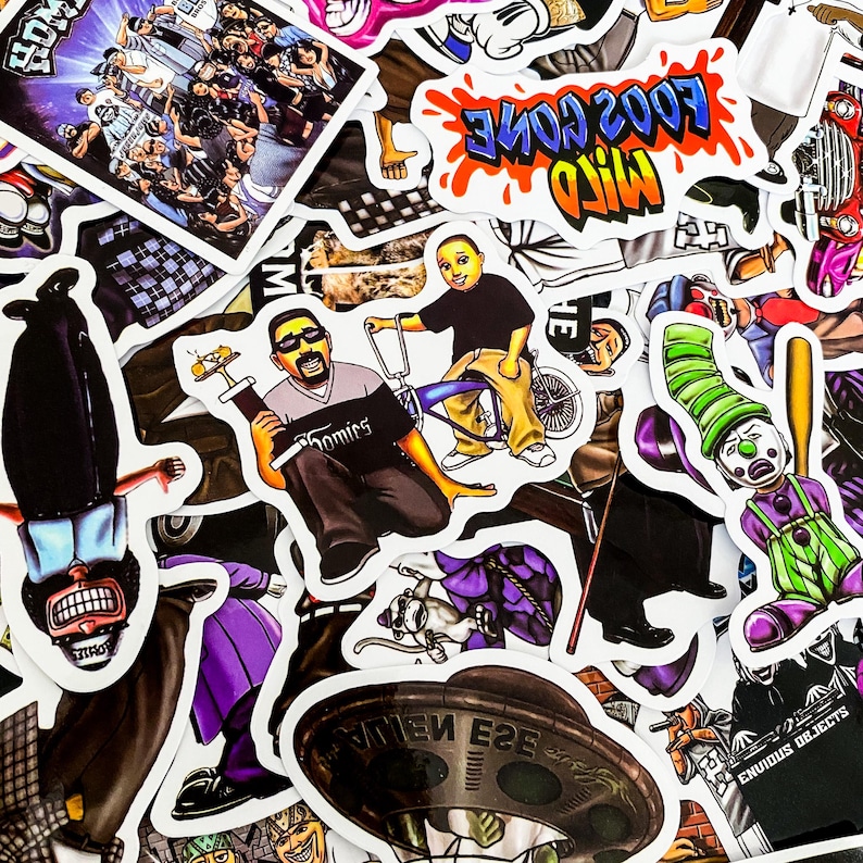 50 Random Urban Homie Stickers, Graffiti Art Stickers, Chicano-themed ...