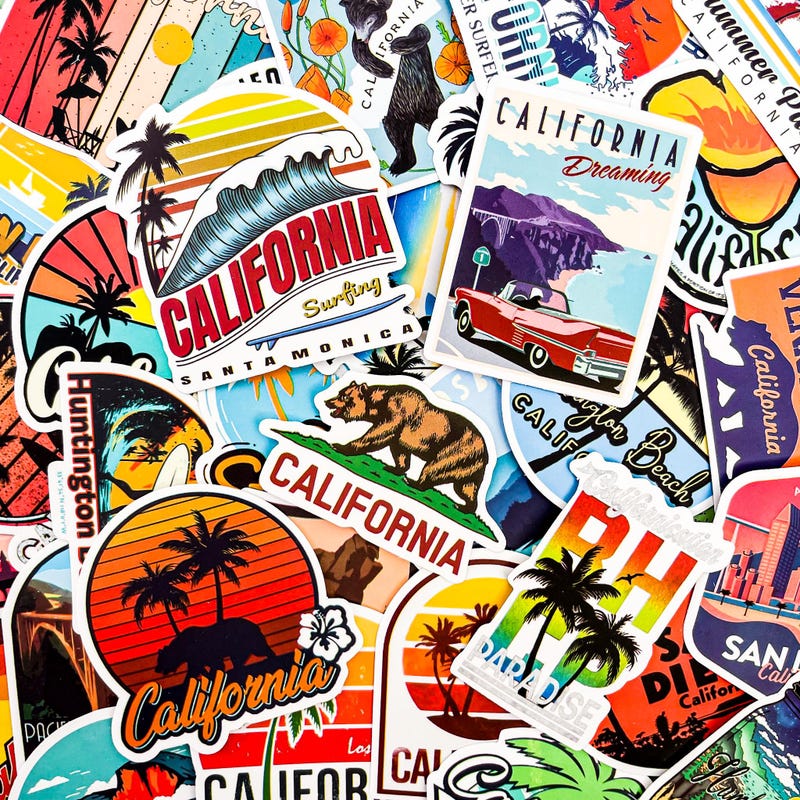California Stickers - Etsy