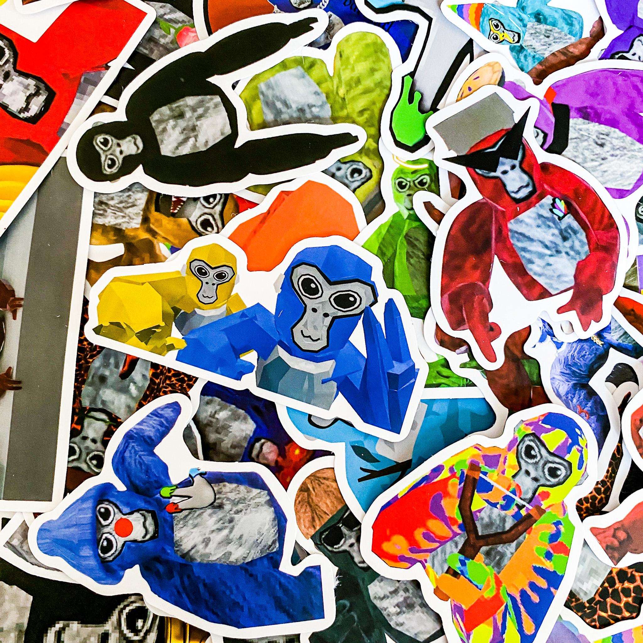 50 Random Gorilla Meme Stickers, Funny Gorilla Stickers, Waterproof Art ...