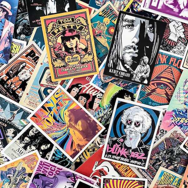 Rock Band Stickers - Etsy
