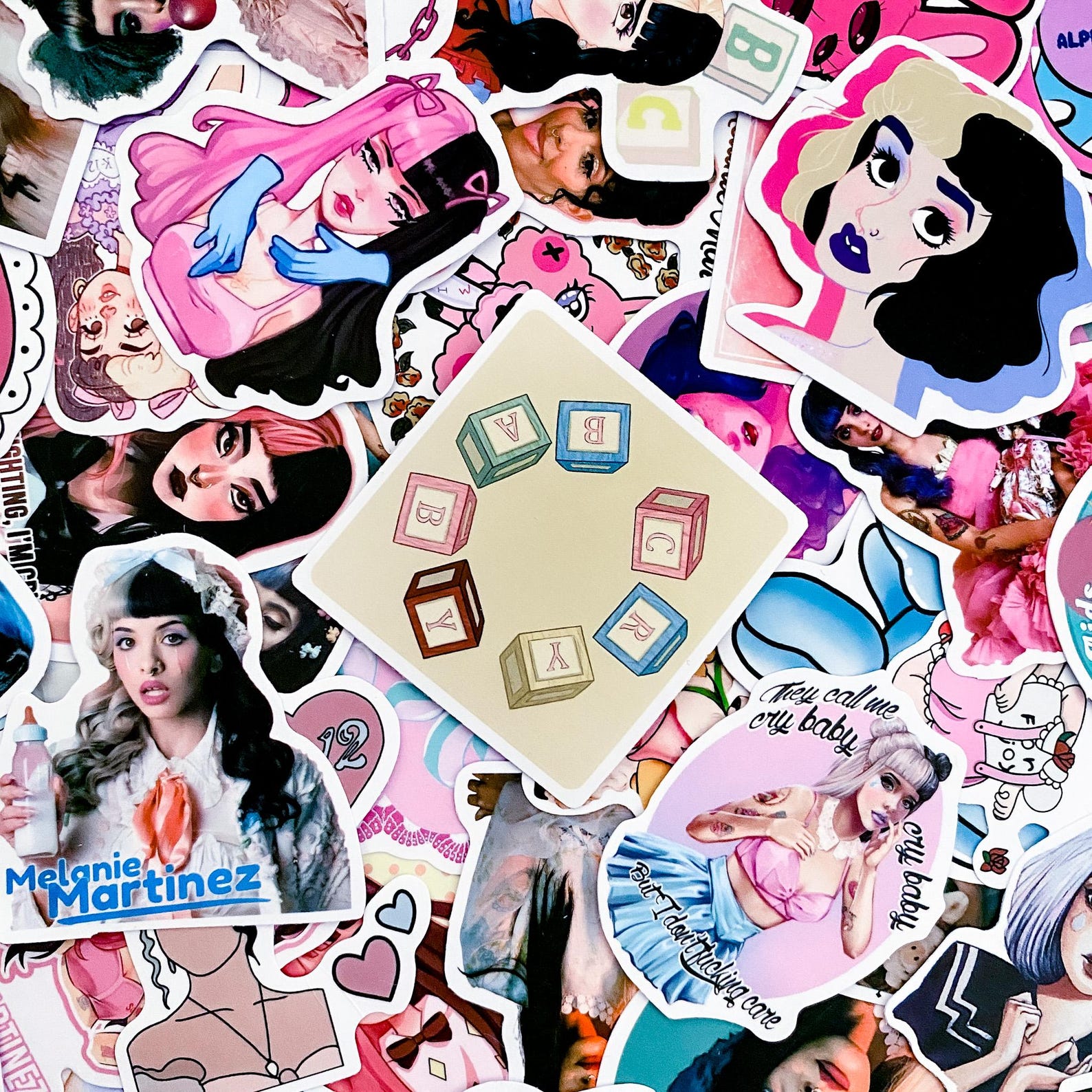 50 Random Cry Baby Stickers, Melanie Martinez-inspired Stickers ...