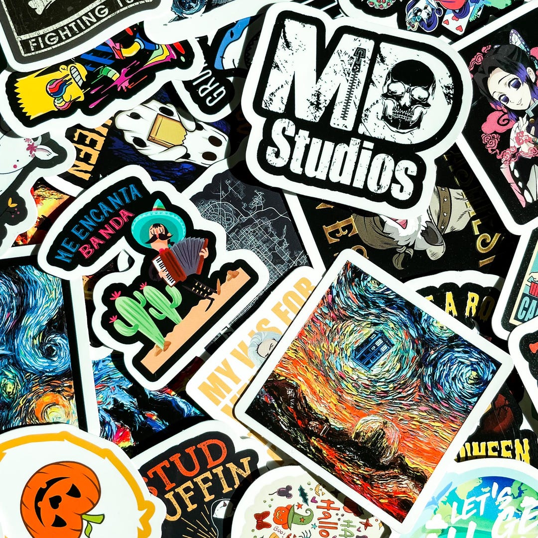 50 Random Vintage Cartoon Stickers, Retro Stickers, Waterproof Stickers ...