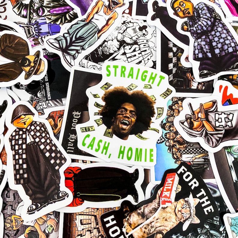 50 Random Urban Homie Stickers, Graffiti Art Stickers, Chicano-themed ...