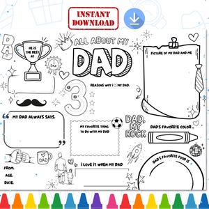 Father’s Day Printable – All About My Dad Questionnaire | DIY Gift From ...