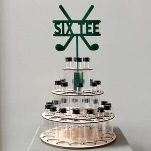 Shot Cake With Topper - Golf Birthday - Etsy