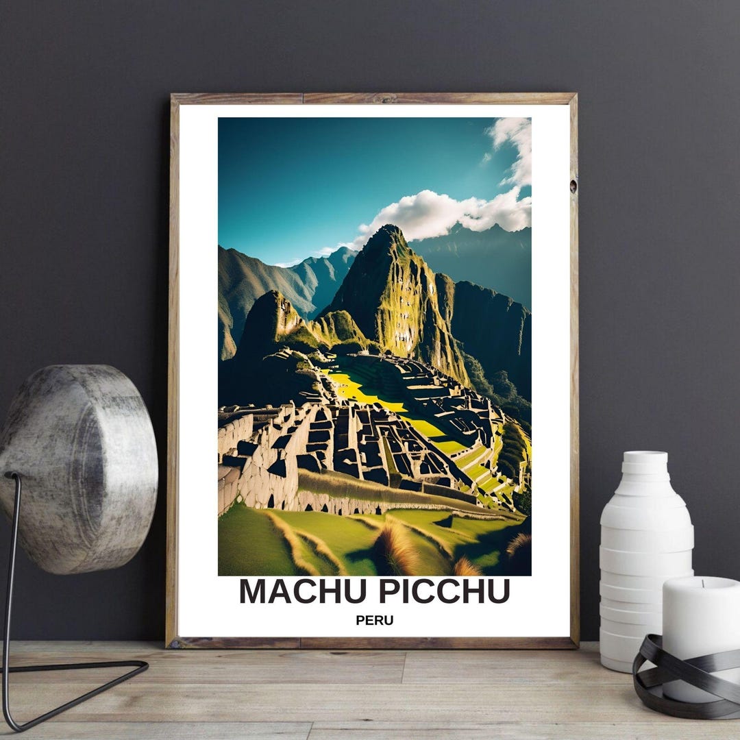 Machu Picchu Digital Wall Art Printable Peru Home Decor Travel Wall ...
