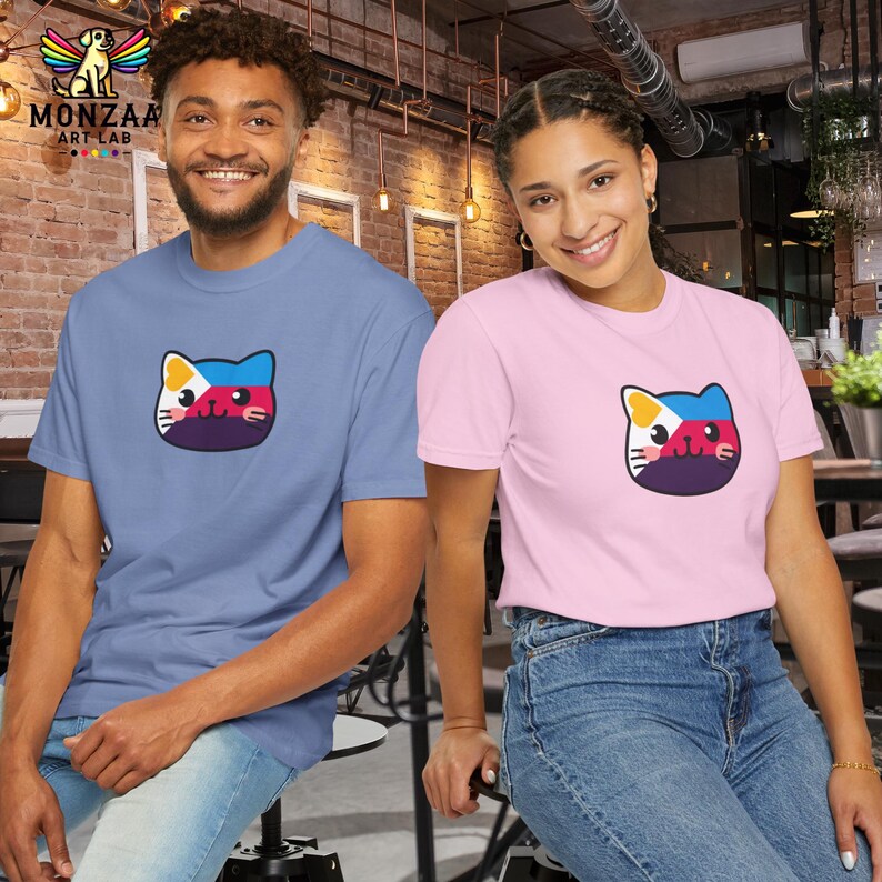Polyamory Cat Shirt, Cute Kawaii Pride Tee, Comfort Colors LGBT Gift - Etsy