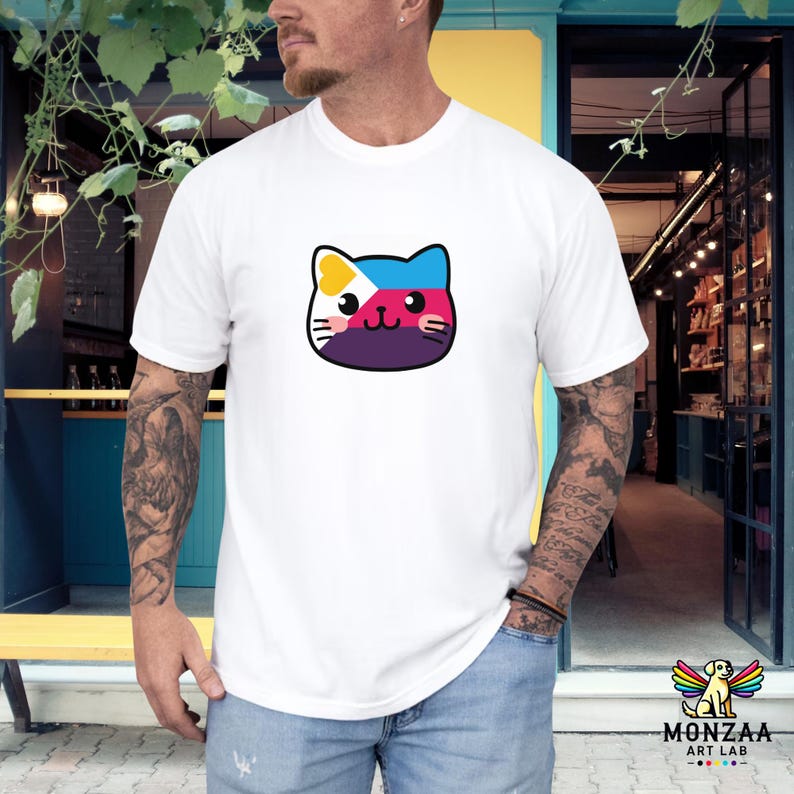 Polyamory Cat Shirt, Cute Kawaii Pride Tee, Comfort Colors LGBT Gift - Etsy
