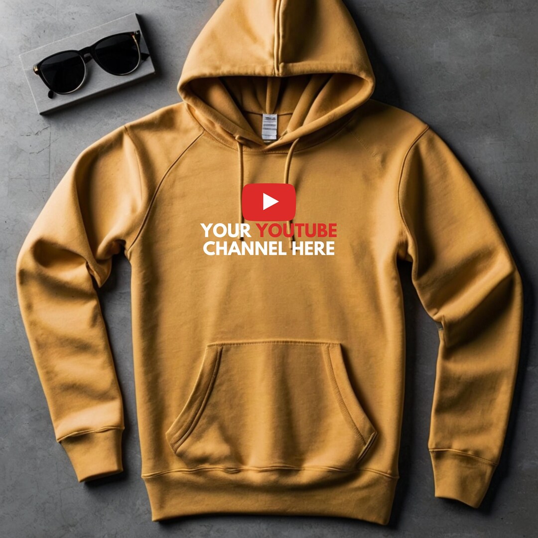 Custom Youtube Hoodie, Personalized Youtuber Hoodies, Custom Sweatshirt ...