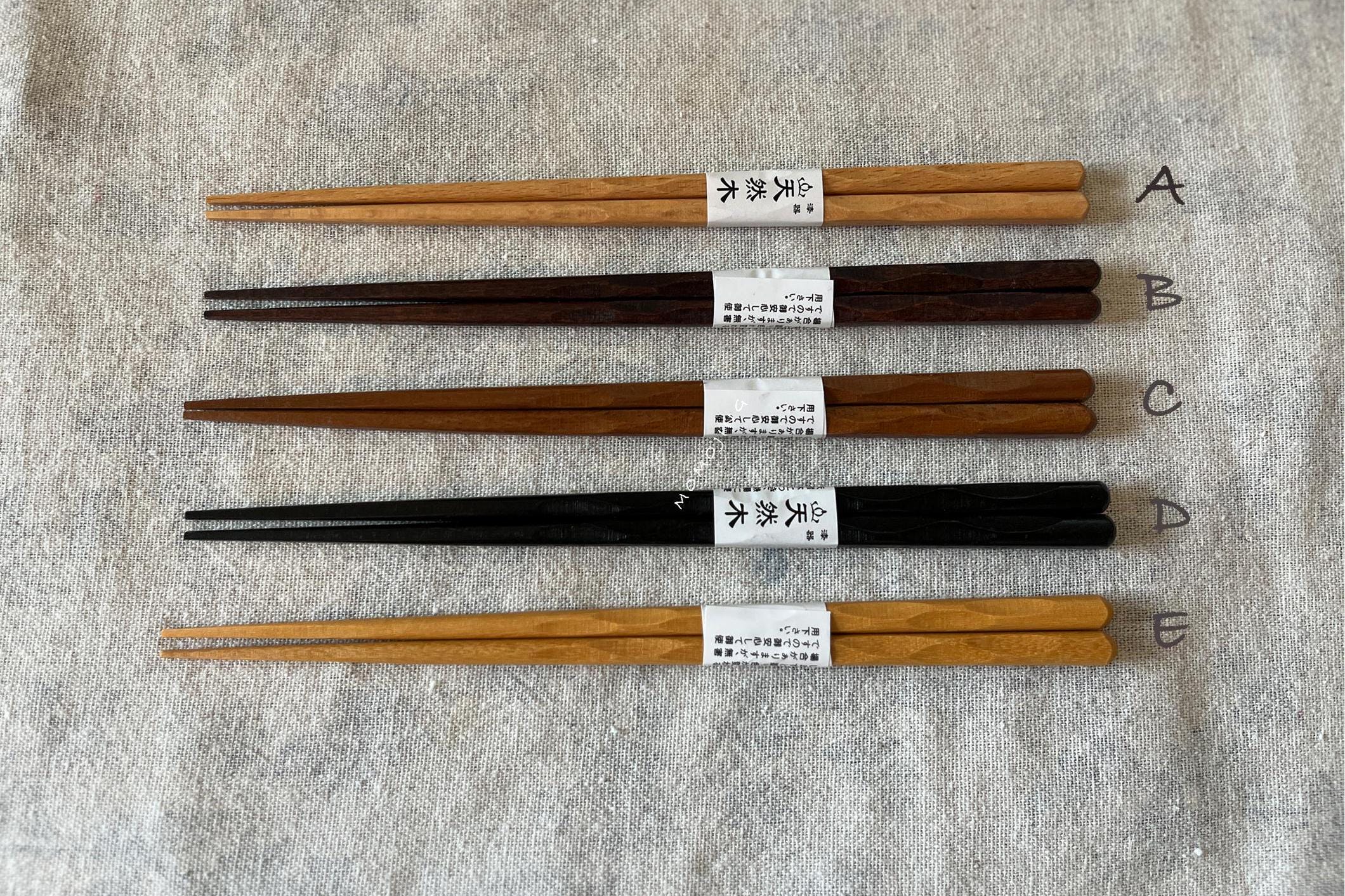 5-colour Set of Japanese-style Chopsticks, Tortoise Shell Design Set ...