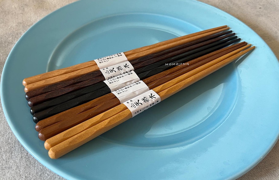5-colour Set of Japanese-style Chopsticks, Tortoise Shell Design Set ...