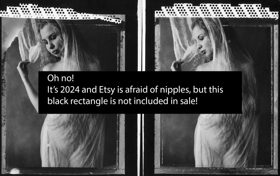 Amanda, 1998, Set of Two Nudes Polaroid 55 Contact Prints - Etsy