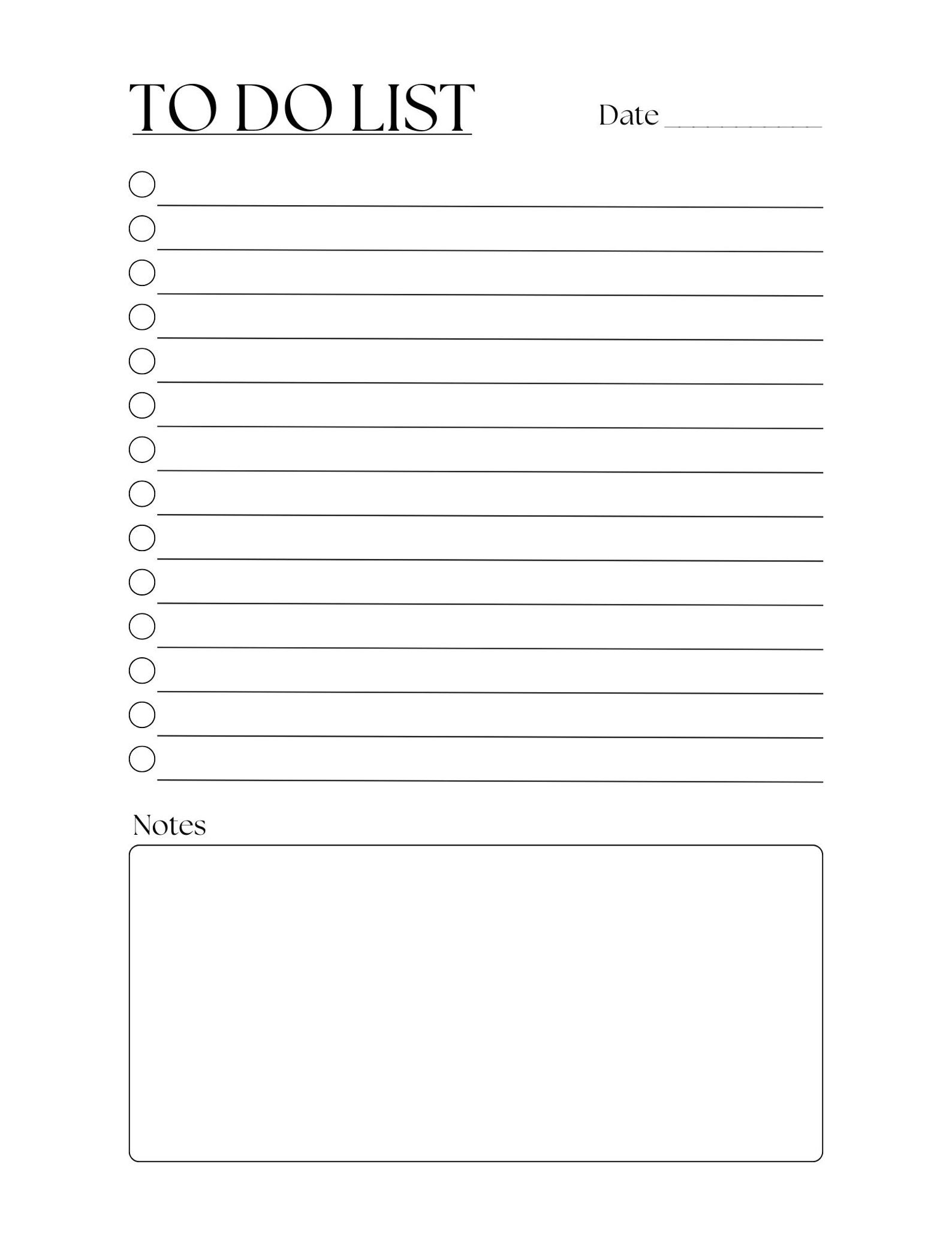Basic to Do List, Daily Planner, Minimalist Daily/weekly to Do List ...