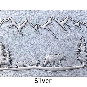 Handmade Copper Bear Nature Scene, Kitchen Stove Backsplash Tile ...