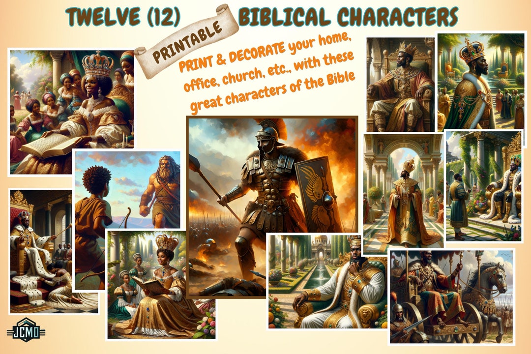 Majestic Biblical Figures: High-quality Printable Art Collection - Etsy