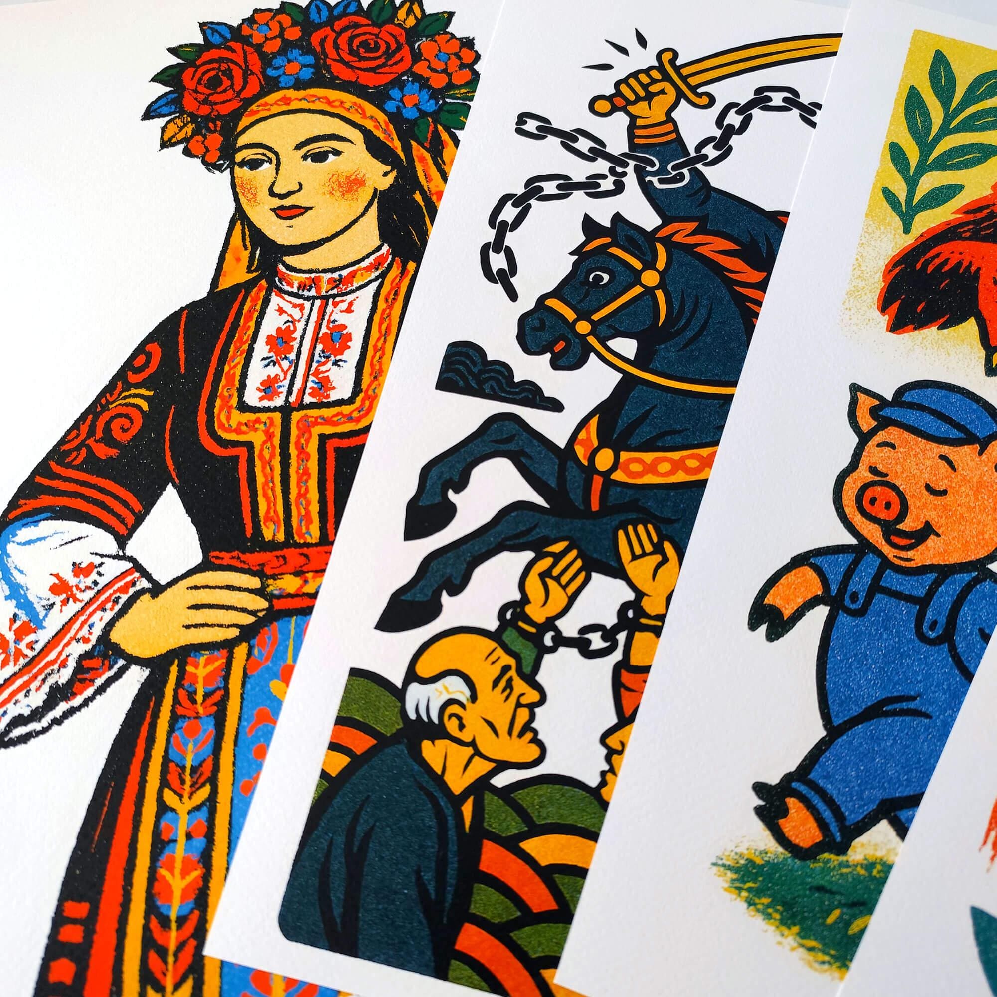 Bulgarian Folklore Art Print – Traditional Dance Illustration, Vibrant ...