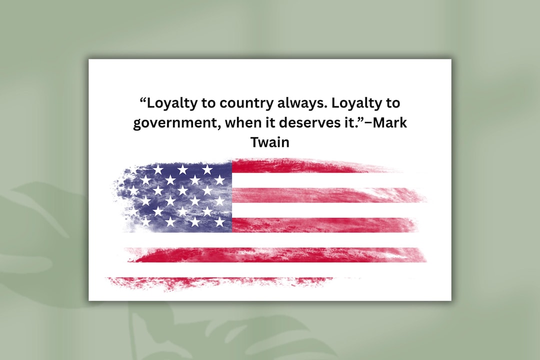 Printable Protest Sign. “loyalty to Country Always. Loyalty to ...