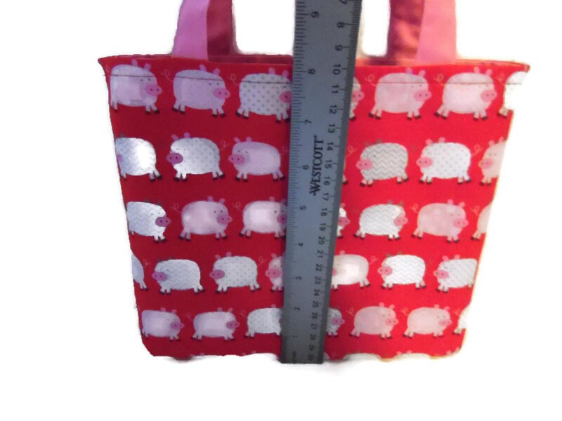 Packaging, Mailing & Displays Small Book Tote Pig Gift Bag Goodie Bag ...