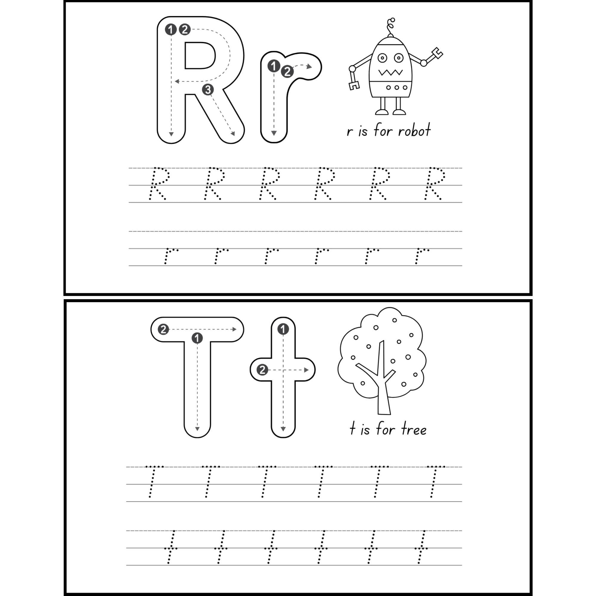 26 ABC Phonics Tracing Cards, Letter Tracing & Handwriting Practice ...