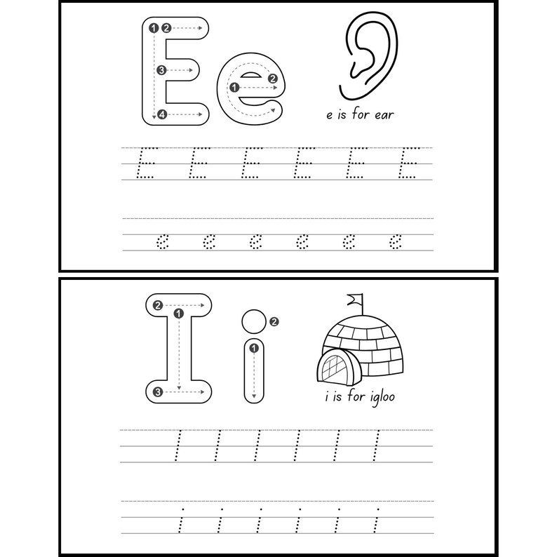 26 ABC Phonics Tracing Cards, Letter Tracing & Handwriting Practice ...