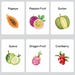 32 Mini Watercolor FRUIT Flashcards, Kids Printable, Learning Fruit ...