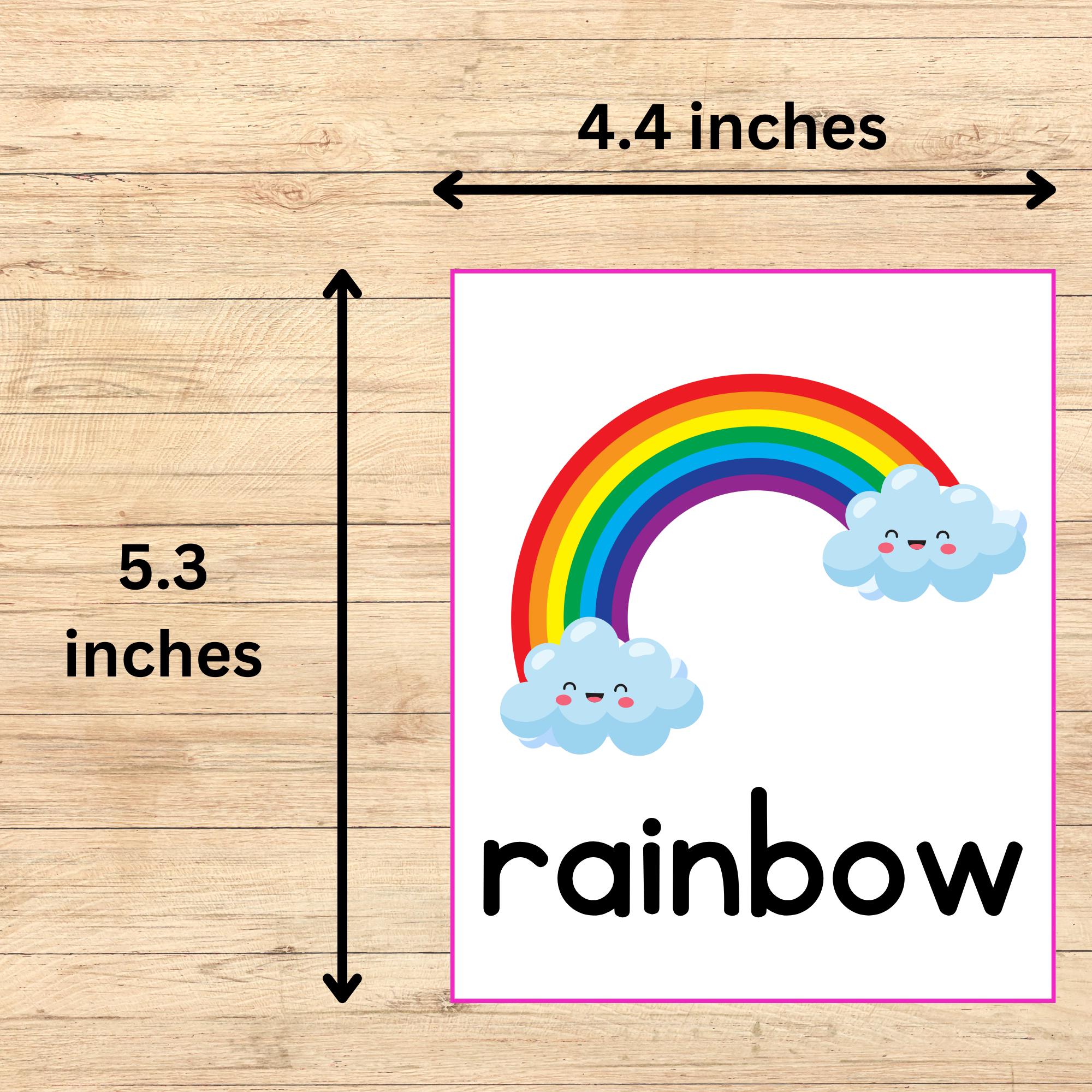 Weather Cards Vocabulary, 10 Montessori Cards, Nomenclature, Printable ...